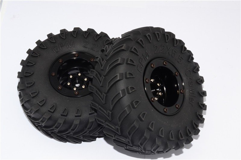 Axial Racing RR10 Bomber Aluminium 6 Poles Wheels With 2.2'' Tire & Foam Insert - 1pr - GPM ...