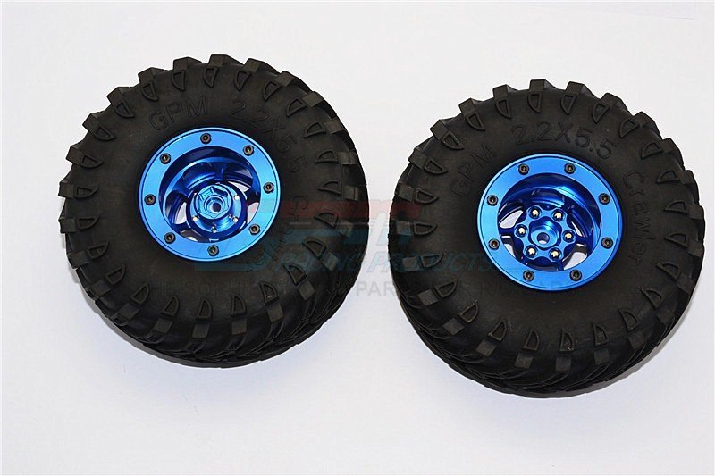 Axial Racing RR10 Bomber Aluminium 6 Poles Wheels With 2.2'' Tire & Foam Insert - 1pr - GPM ...