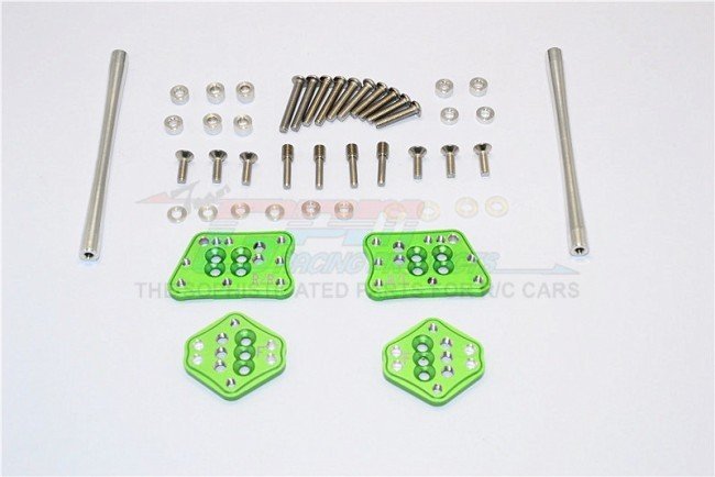 GPM AXIAL Racing SCX10 II Adjustable Front and Rear Shock Tower Mounts ...